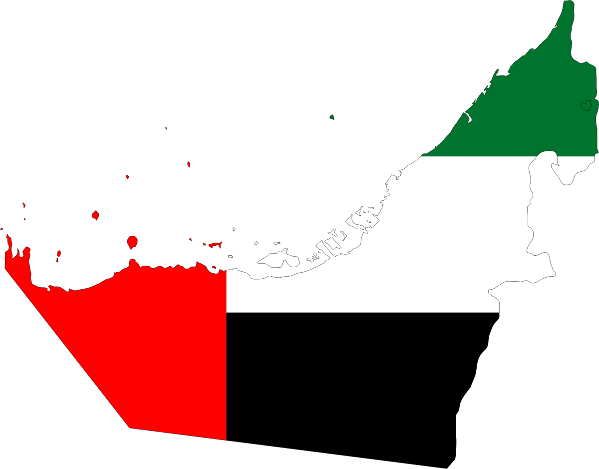 Zjednoczone Emiraty Arabskie – mapa kraju | Two Continents